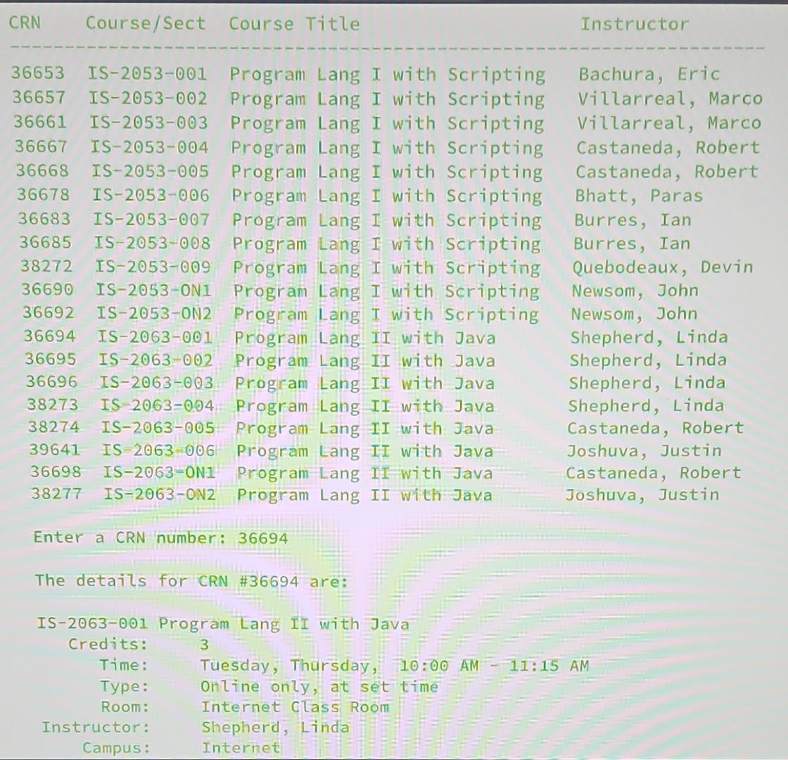 write the code in python and write the class file in | Chegg.com
