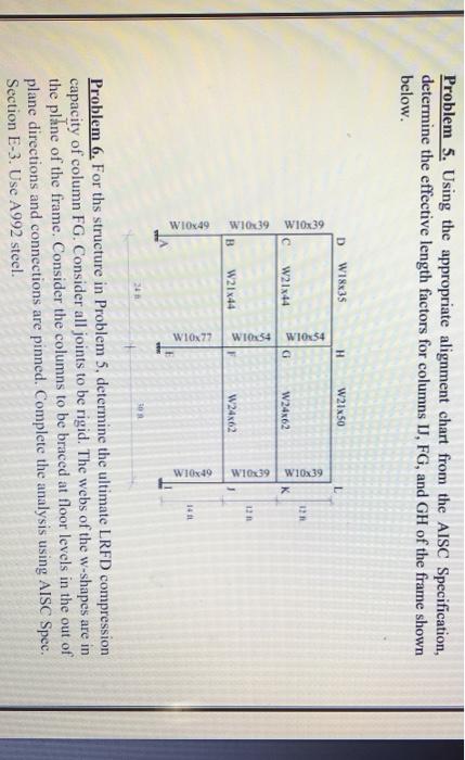 Solved Problem 5. Using the appropriate alignment chart from | Chegg.com