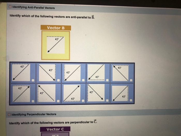 Solved Identifying Parallel Vectors Identify which of the | Chegg.com