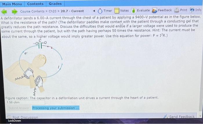 Solved Timer Print Info Main Menu Contents Grades Course | Chegg.com