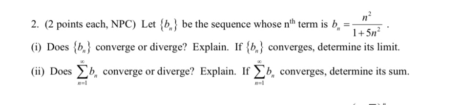 Solved Let {bn} ﻿be the sequence whose nth ﻿term is | Chegg.com