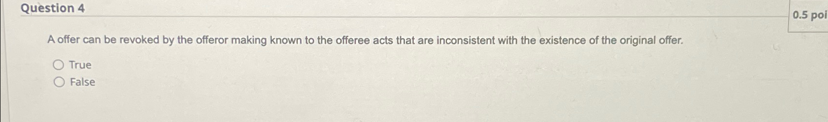 Solved Question 40.5 ﻿poiA offer can be revoked by the | Chegg.com