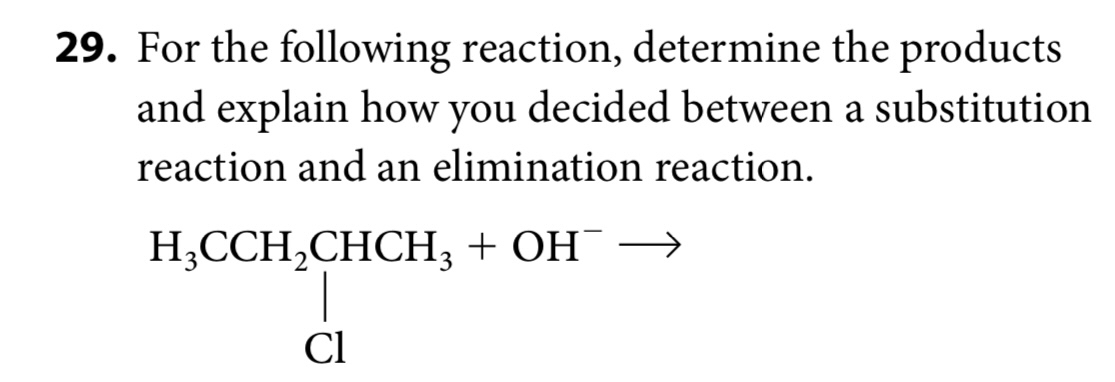 Solved For the following reaction, determine the products | Chegg.com