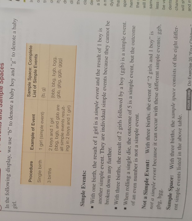 Solved Probability from a Sample Space. In Exercises 33-36, | Chegg.com