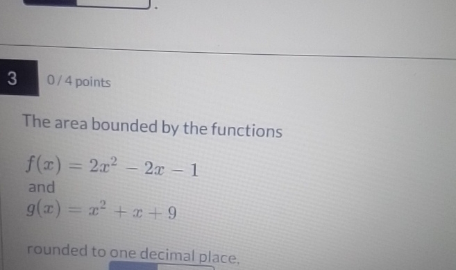 Solved 04 ﻿pointsThe area bounded by the | Chegg.com