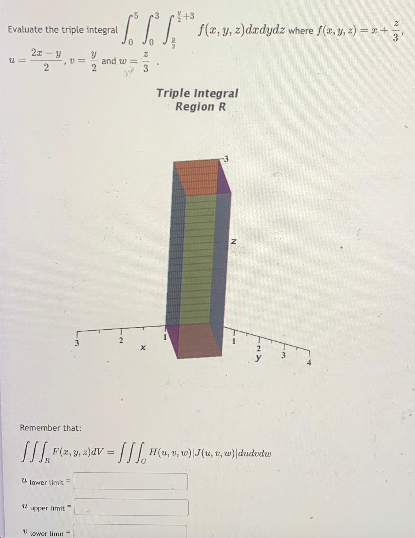 Solved Evaluate the triple integral | Chegg.com