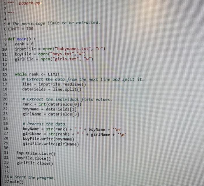 Solved The code is supposed to output two names from a list | Chegg.com