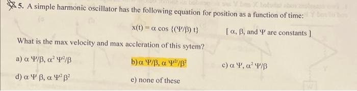 Solved 4. What is a possible solution to this equation ( K0 | Chegg.com