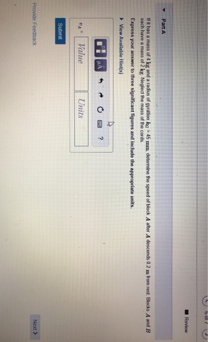 Solved The compound disk pulley consists of a hub and | Chegg.com