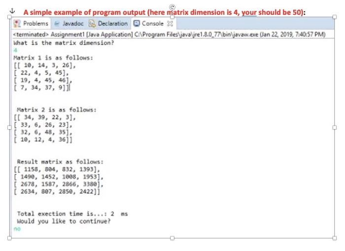 Solved You are to write a program name matrix.java that | Chegg.com