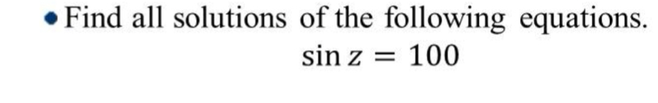 Solved Find all solutions of the following | Chegg.com