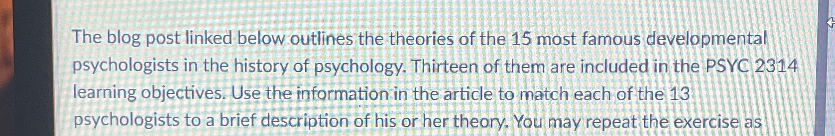 Solved The blog post linked below outlines the theories of | Chegg.com