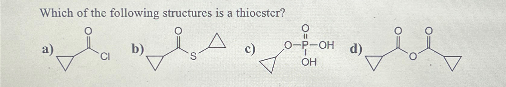 Solved Which of the following structures is a | Chegg.com