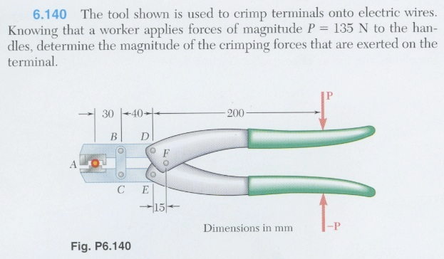 Solved The tool shown is used to crimp terminals onto | Chegg.com