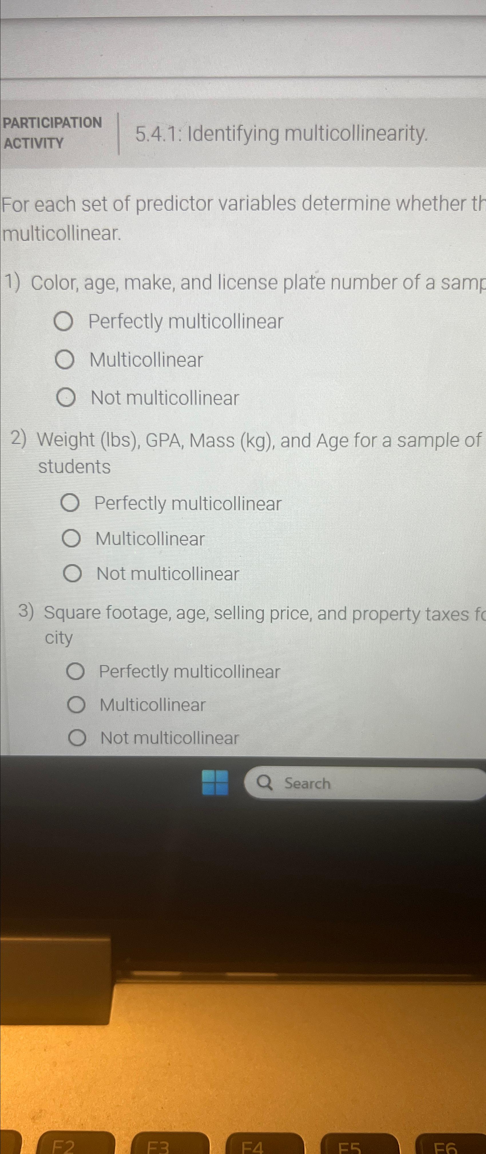 Solved PARTICIPATIONACTIVITY5.4.1: Identifying | Chegg.com