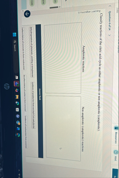 Solved /1400ResourcesHintQuestion 4 ﻿of 14Q Macrillan | Chegg.com