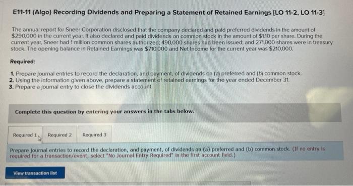 Solved Prepare journal entries to record the declaration, | Chegg.com