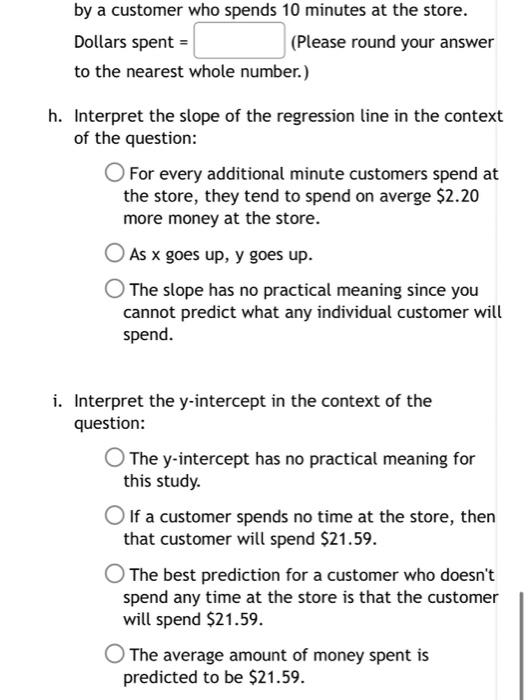 Solved A grocery store manager did a study to look at the | Chegg.com