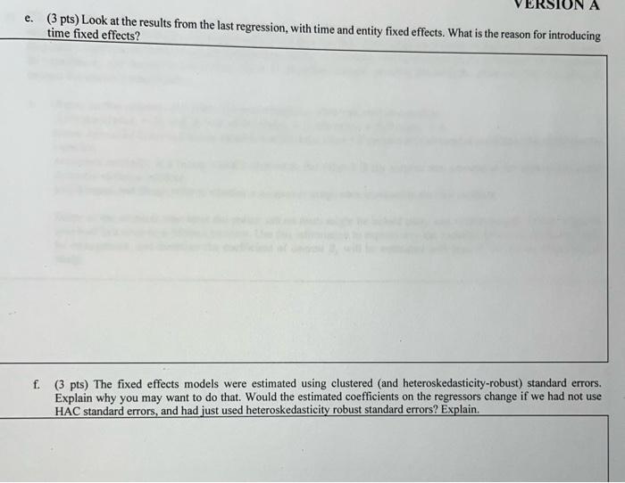 e. (3 pts) Look at the results from the last | Chegg.com