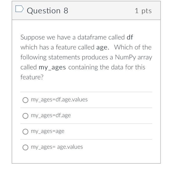 Solved Question 5 1 pts Which of the following algorithms | Chegg.com