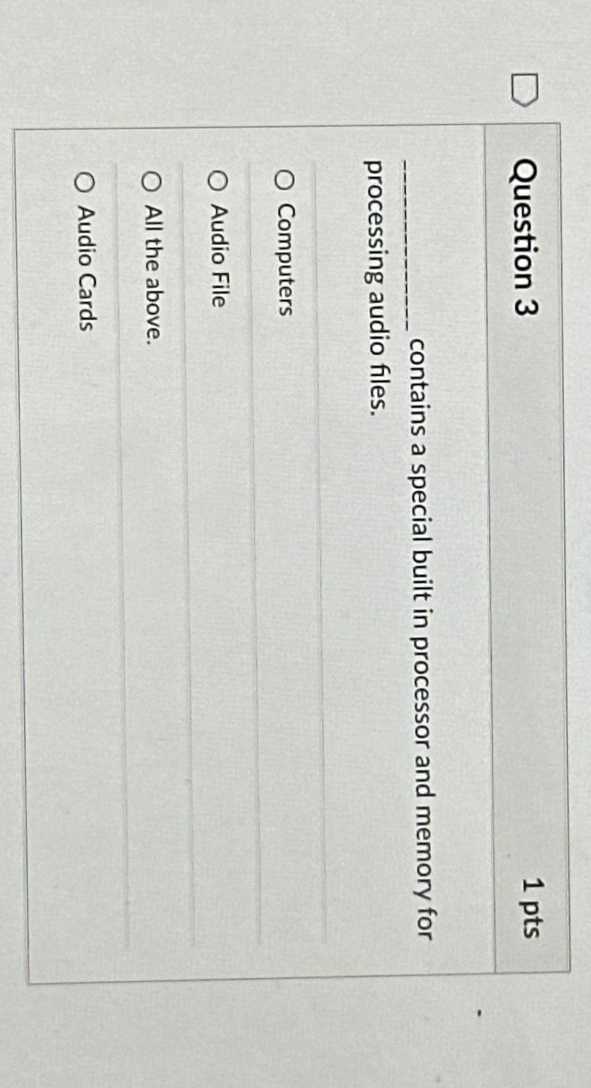 Solved Question 31ptsq, ﻿contains a special built in | Chegg.com