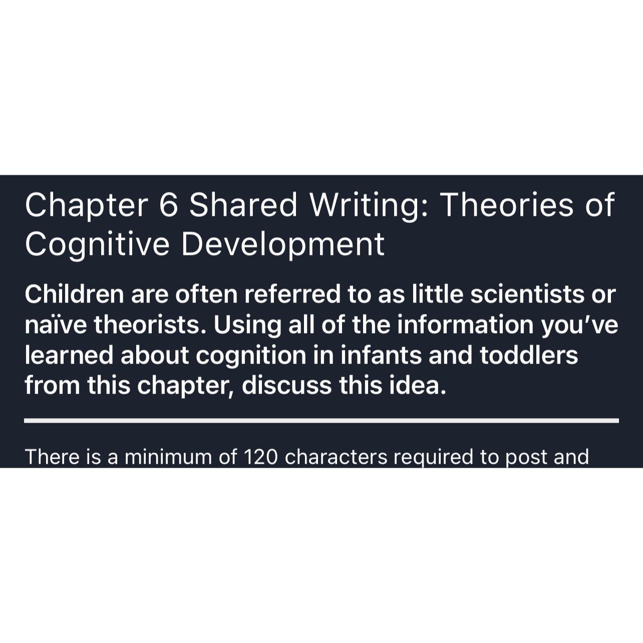 Solved Chapter 6 ﻿Shared Writing: Theories of Cognitive | Chegg.com