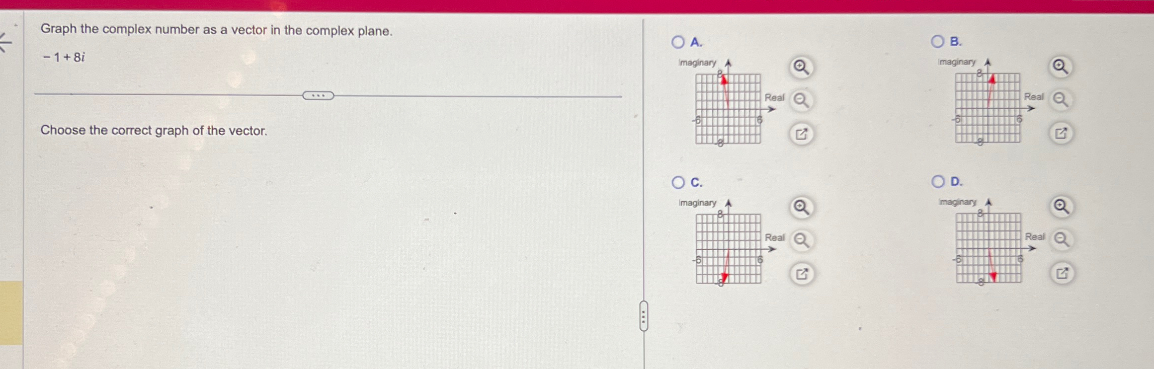 Solved Graph the complex number as a vector in the complex | Chegg.com