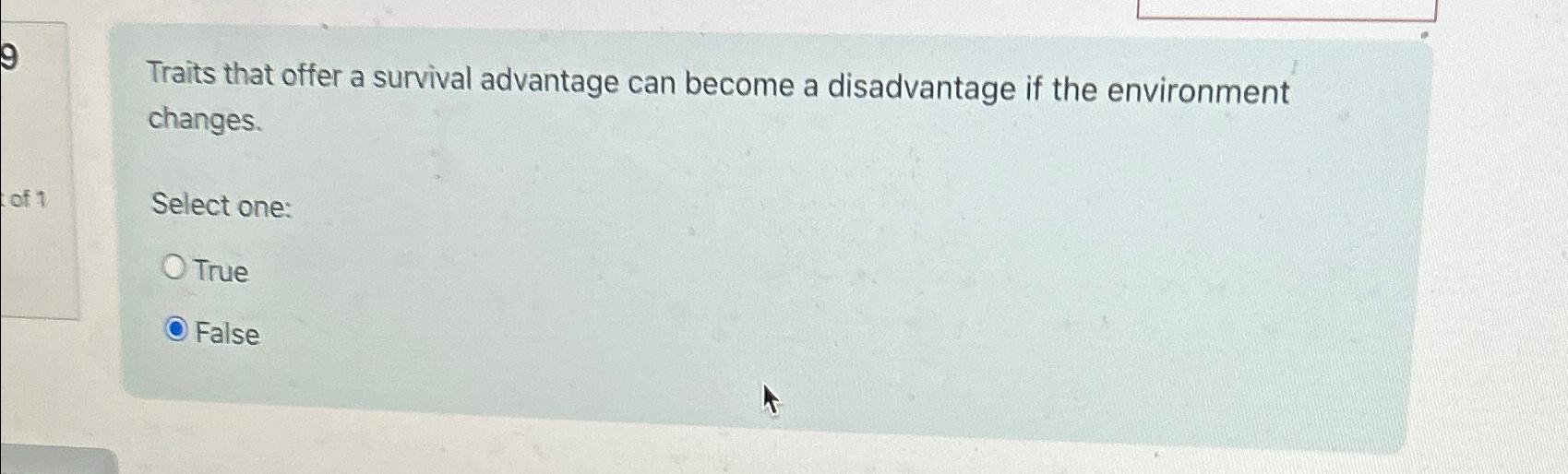 Solved Traits that offer a survival advantage can become a | Chegg.com