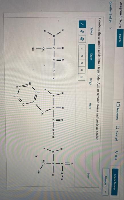 Solved Assignment Score: 92.9% Resources Give Up? Hint Check | Chegg.com