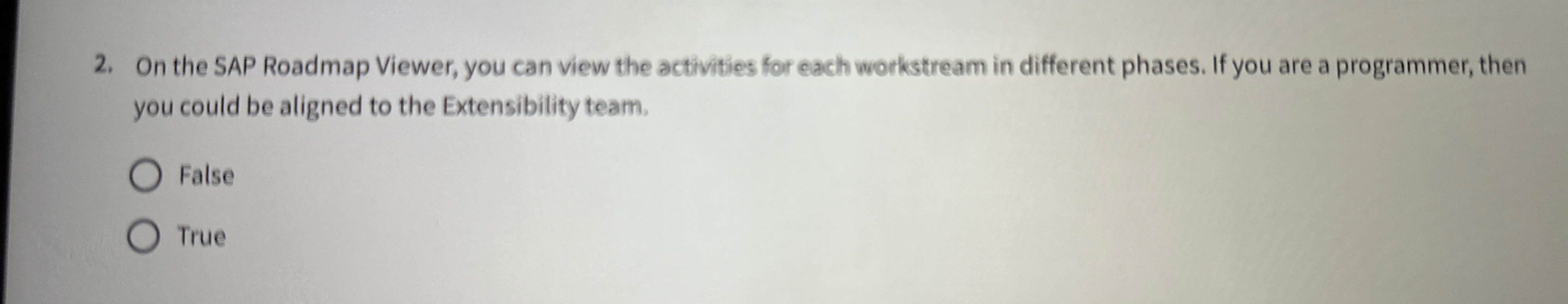 Solved On the SAP Roadmap Viewer, you can view the | Chegg.com