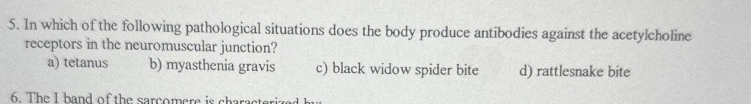Solved In which of the following pathological situations | Chegg.com