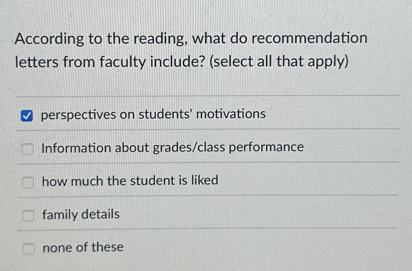 Solved According to the reading, what do recommendation | Chegg.com