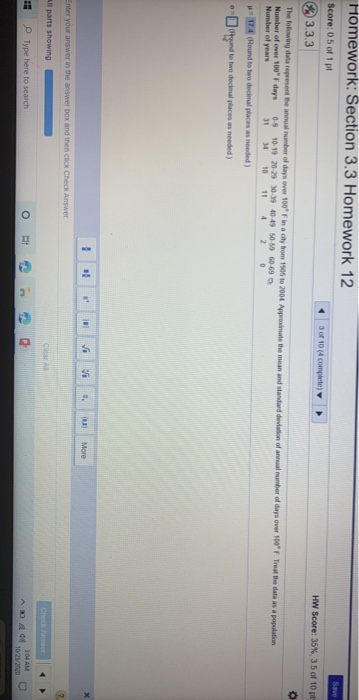 Solved Homework Section 3 3 Homework 12 Score 05 Of 1 Pt