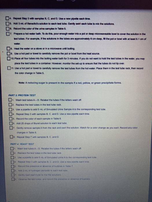 Font Paragraph The Urinary System EXPERIMENT 2: | Chegg.com