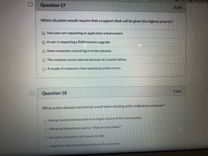 (Solved) : Question 1 2 Pts Two Roles Tasks Associated Level One ... (Solved) : Question 1 2 Pts Two Roles Tasks Associated Level One ...