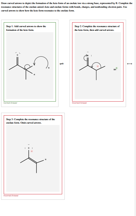Draw curved arrows to depict the formation of the | Chegg.com