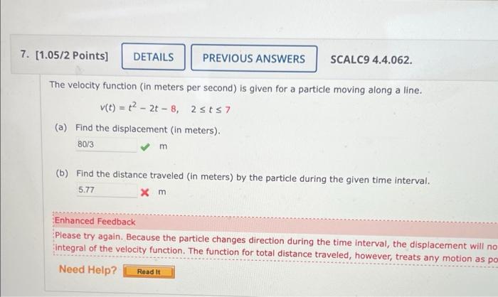 Solved 8. (-12 points) DETAILS SCALC9 4.4.063. The | Chegg.com