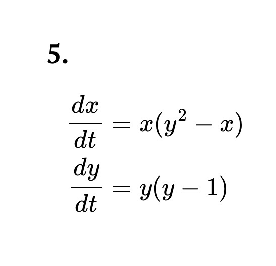 Solved Linearization For each of the systems in Exercise | Chegg.com