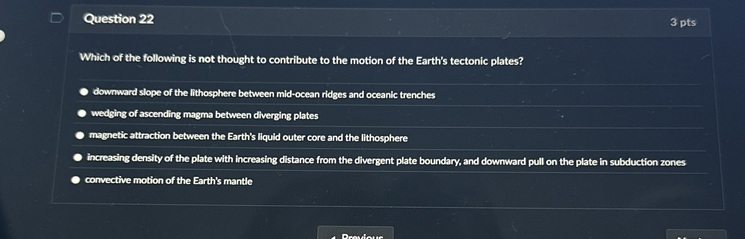 Solved Question 22Which of the following is not thought to | Chegg.com