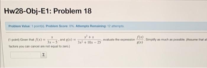 Solved Hw28-Obj-E1: Problem 18 Problem Value 1 point). | Chegg.com Solved Hw28-Obj-E1: Problem 18 Problem Value 1 point). | Chegg.com