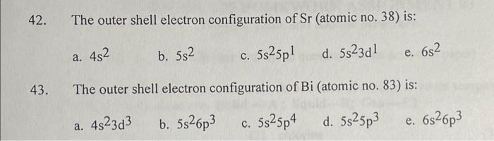 Solved Question 13.1Chemistry Answer Parts (42 - 43)?Answer | Chegg.com