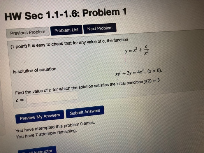 Solved webwork / math330_22817_huang_f19/hw_sec_1.1-1.6 / 8 | Chegg.com