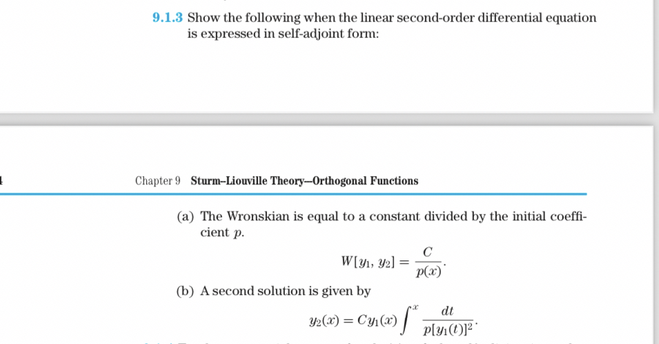 Solved 9.1.3 ﻿Show the following when the linear | Chegg.com