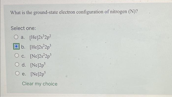 Solved What is the ground-state electron configuration of | Chegg.com