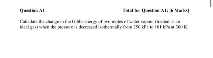 Solved Question A1 Total for Question A1: 16 Marks] | Chegg.com