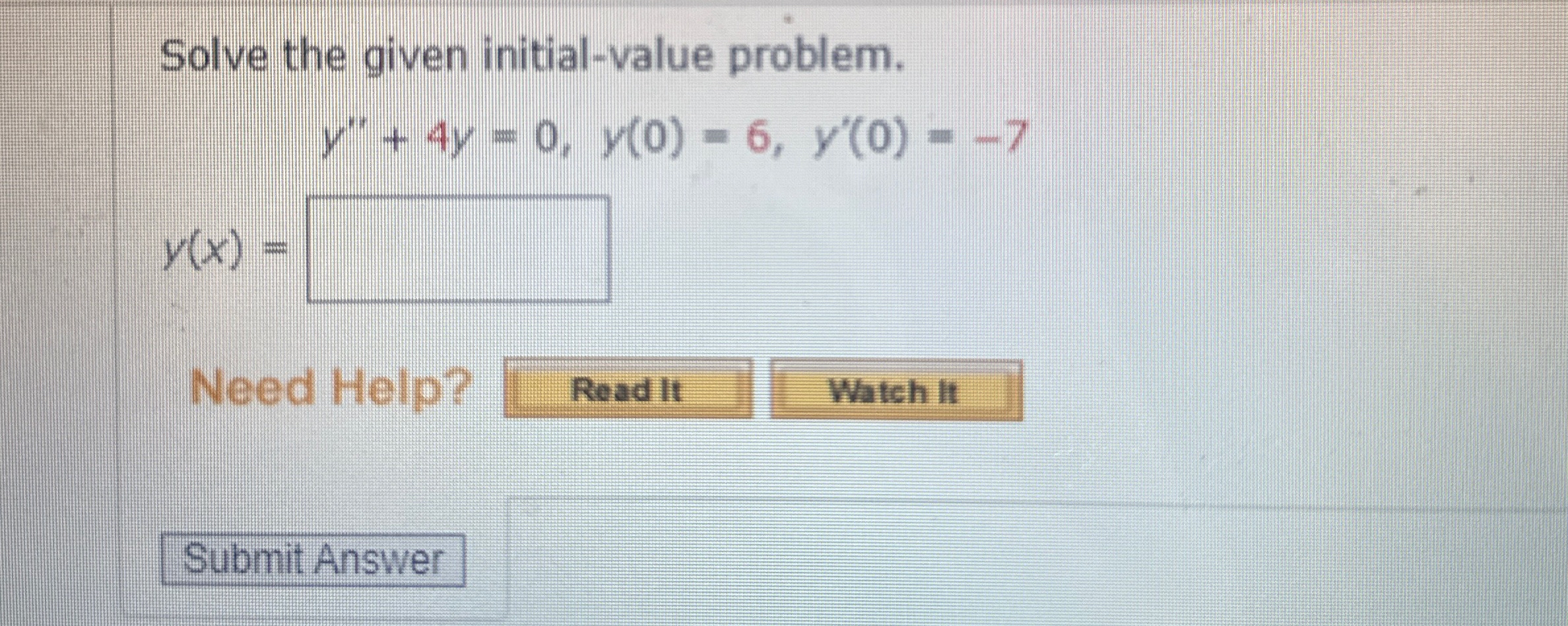 Solved Solve the given initial-value | Chegg.com