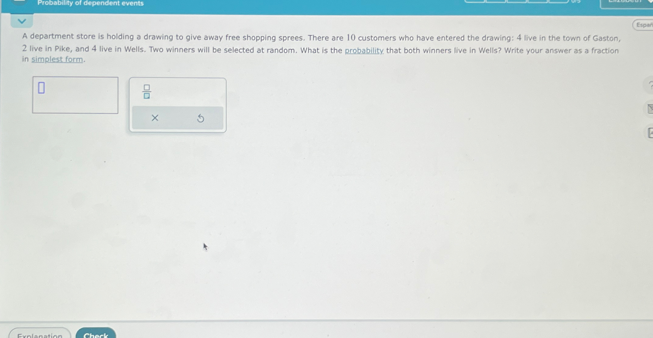 Solved Probability of dependent eventsA department store is | Chegg.com