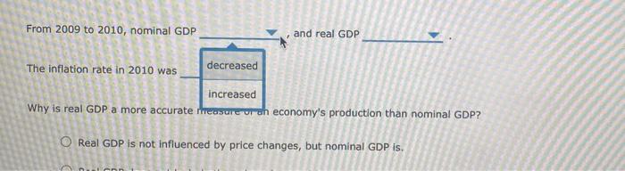 Solved 7. Real versus nominal values and correcting for | Chegg.com