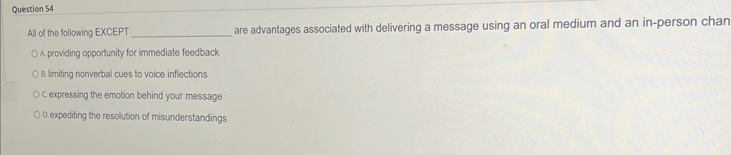 Solved Question 54All of the following EXCEPT are advantages | Chegg.com