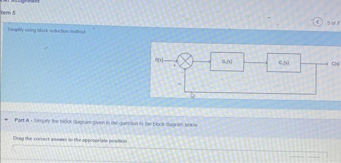 Solved MY AS tem 5 Simplify using block reduction method | Chegg.com